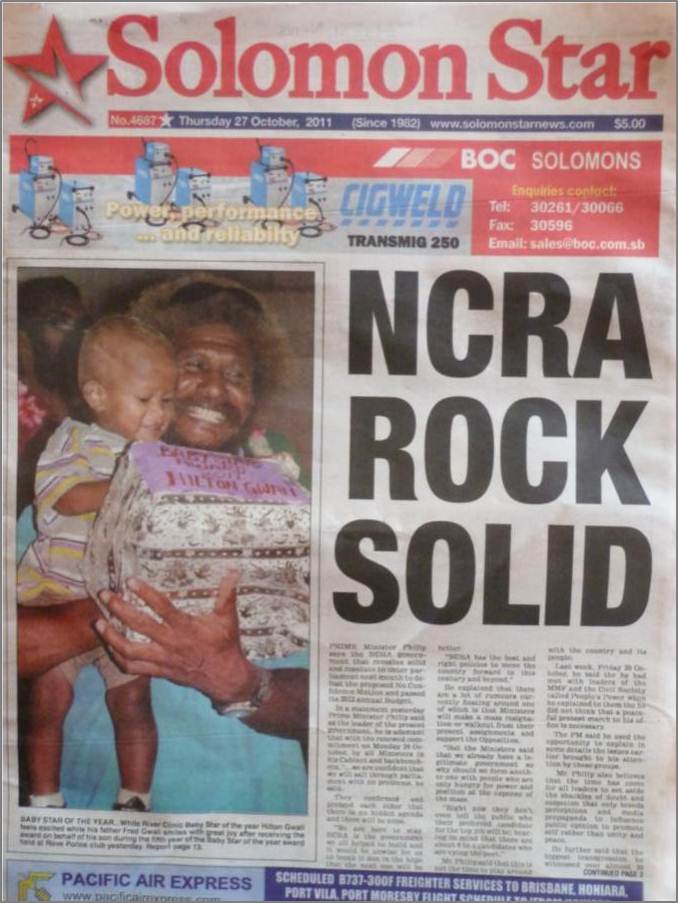 Poor political governance in Solomon Islands - what use rational choice ...